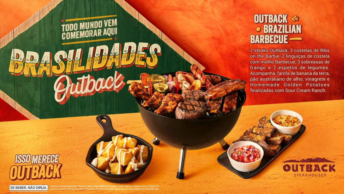 Outback celebra o Brasil com pratos especiais e campanha estrelada por ...