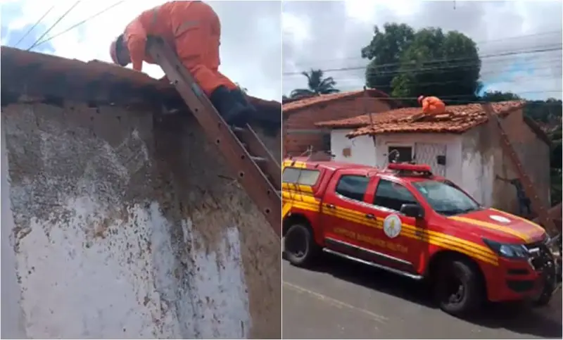 Idosa é resgatada pelos bombeiros em Teresina após tentar se isolar do ...