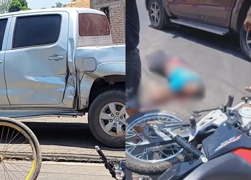 Motociclista morre após colidir contra caminhonete em Timon; motorista ...