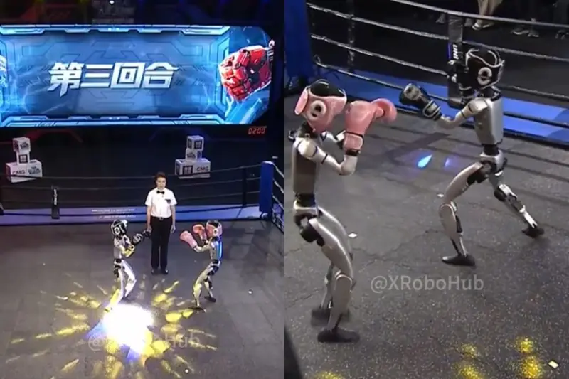 China realiza o primeiro torneio de luta entre robôs humanoides do ...