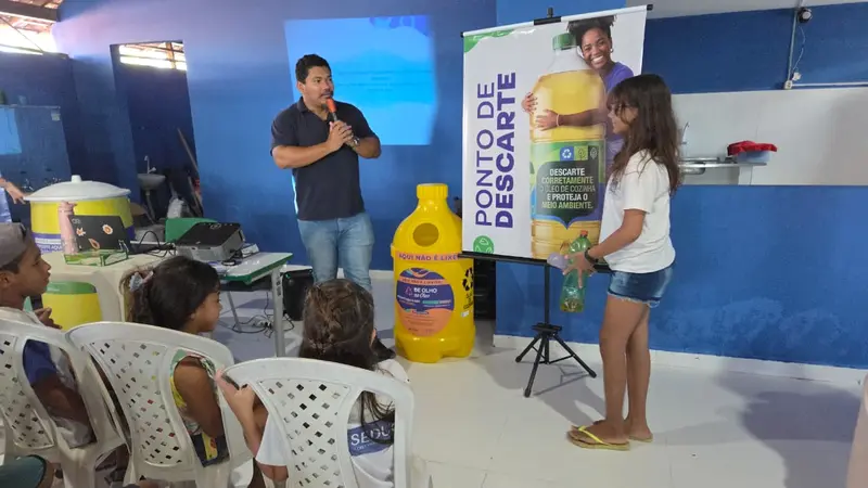 Projeto sobre descarte correto do óleo de cozinha é lançado na Pedra do ...